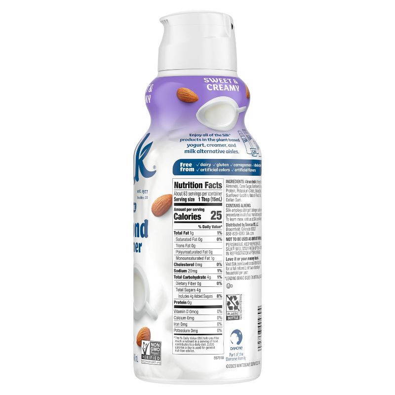 Silk Sweet & Creamy Almond Creamer - 32 fl oz (1qt) Bottle 32 fl oz, 1 ...