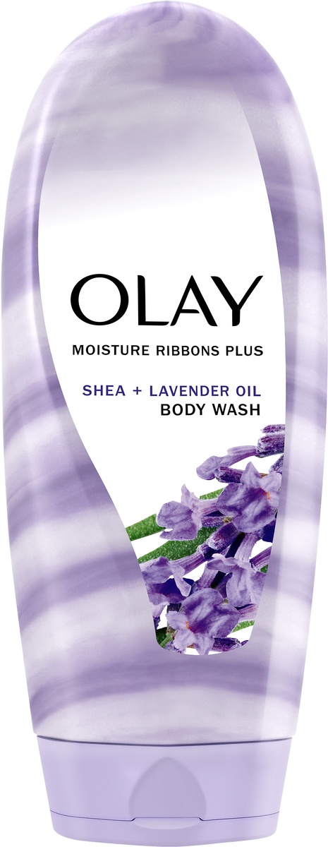 Olay Moisture Ribbons Plus Shea + Lavender Oil Body Wash, 18 oz 18 oz ...