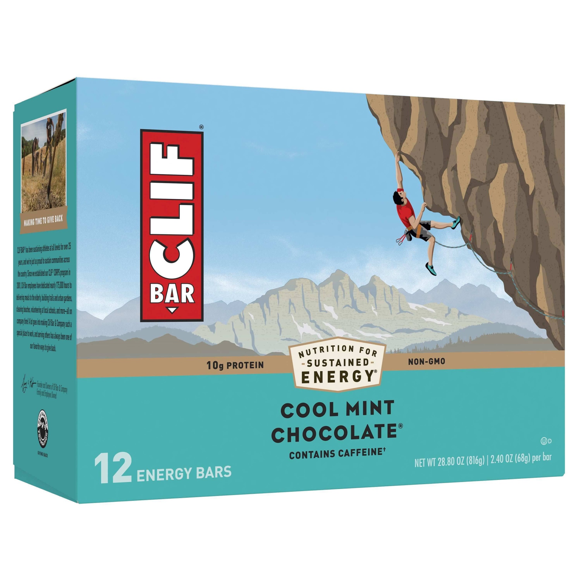 CLIF Bar Cool Mint Chocolate Energy Bars - 12ct 12 ct | Shipt