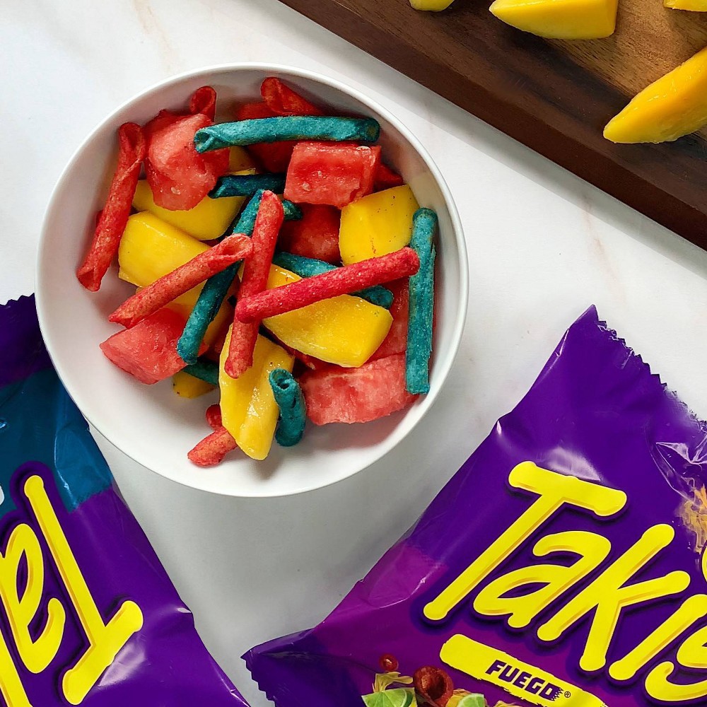 Takis Fuego Extreme Hot Chili Pepper & Lime Tortilla Chips Fiesta Size ...