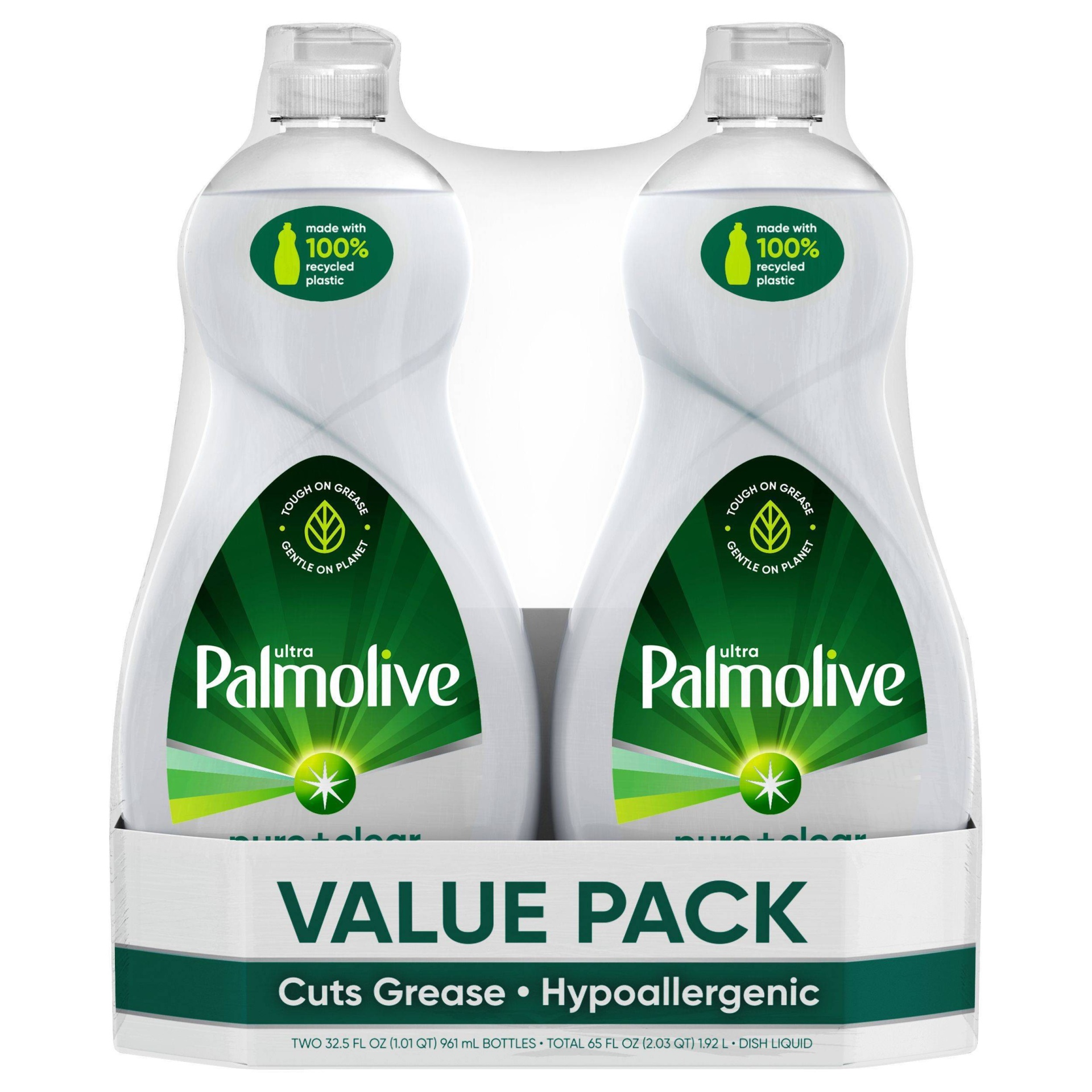 Palmolive Ultra Pure + Clear Liquid Dish Soap 32.5 fl oz, 2 ct | Shipt