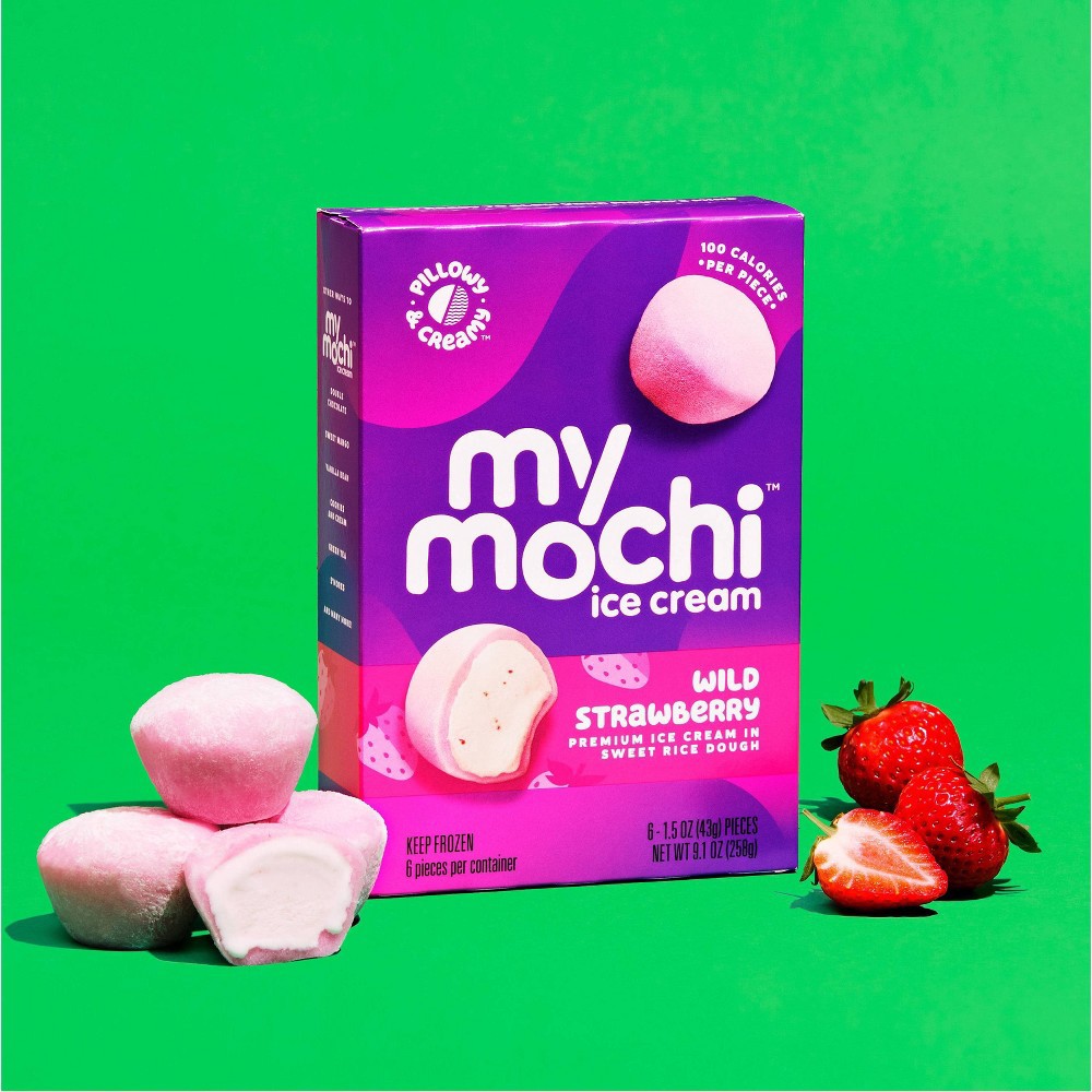 My/Mo Mochi Ripe Strawberry Ice Cream 6 ct; 1.5 oz | Shipt