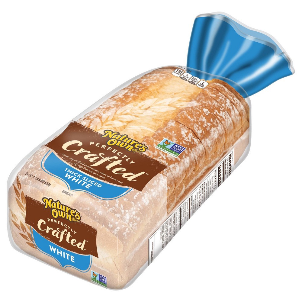 Nature's Own® Perfectly Crafted™ Thick Sliced White Bread 22 oz. Bag 22 ...