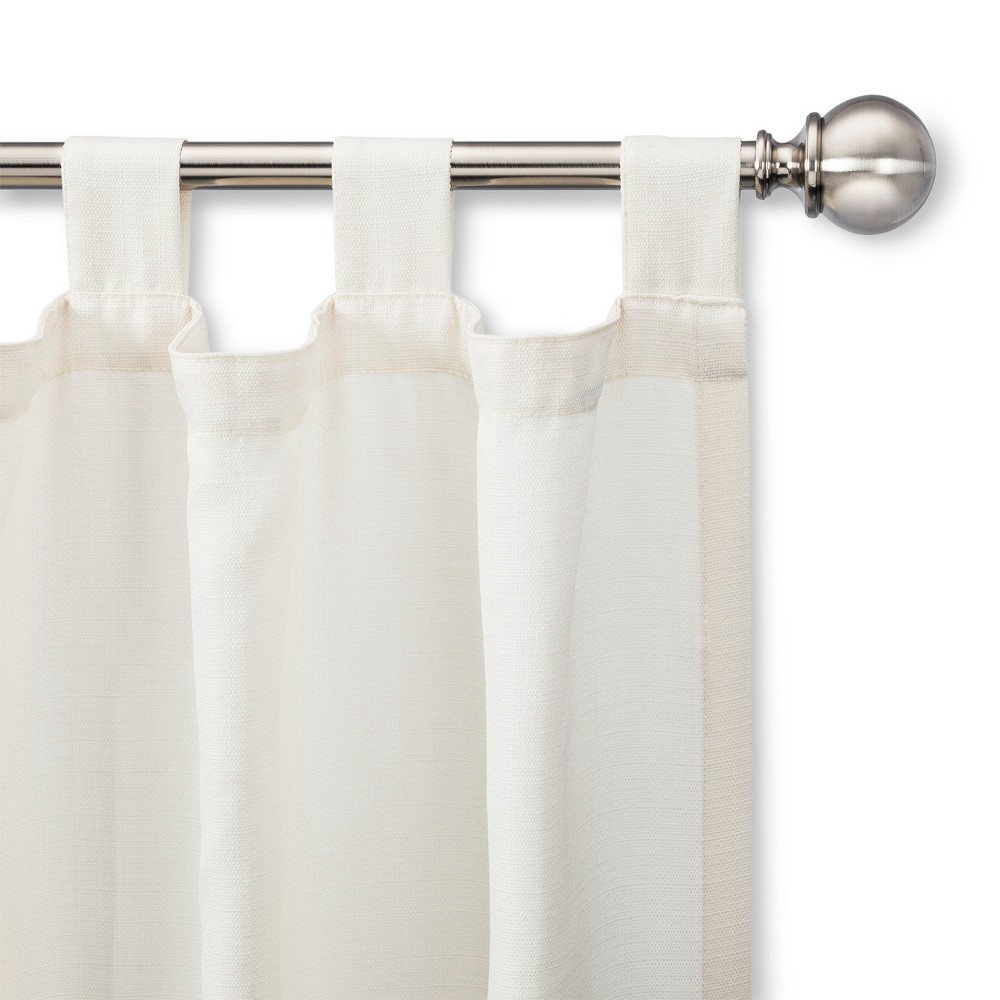 66"-120" Ball Double Curtain Rod Brushed Nickel - Threshold 1 ct | Shipt