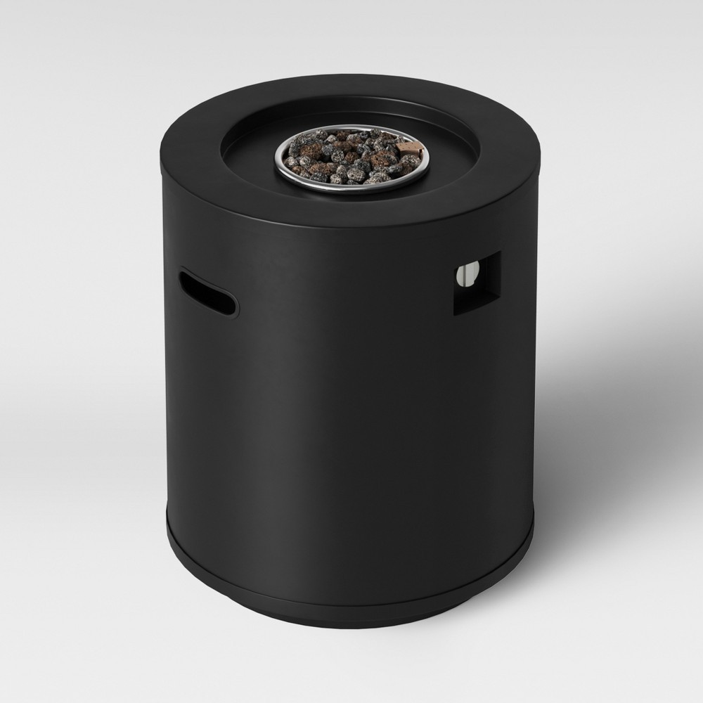 Round Metal Fire Column - Black - Project 62 1 ct | Shipt