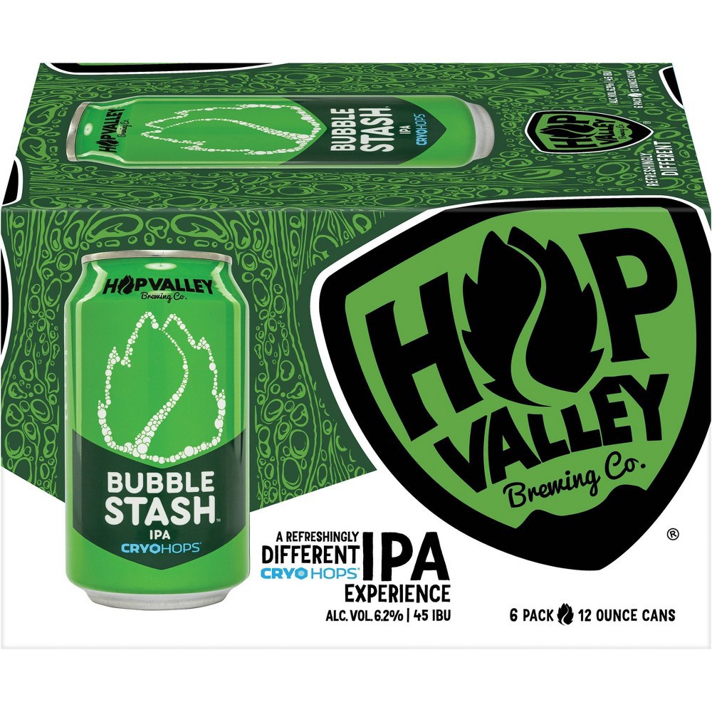 Hop Valley Brewing Co. Hop Valley Bubble Stash IPA Beer 6 ct; 12 fl oz ...