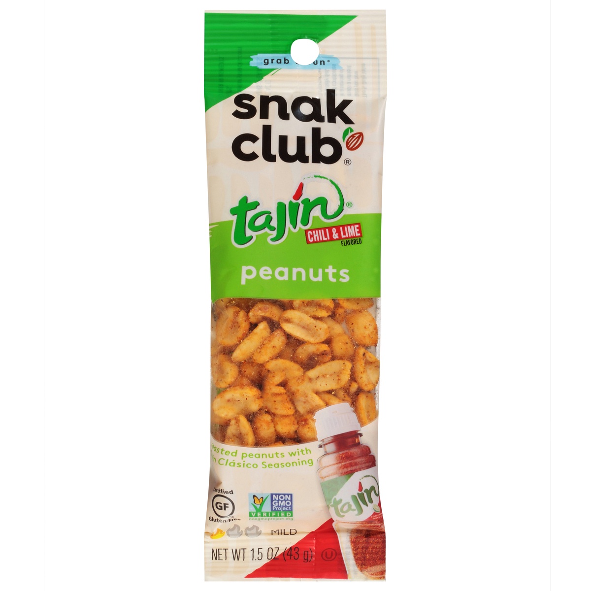 Snack Club Tajin Mild Chili & Lime Flavored Peanuts 1 1.5 oz 1.5 oz | Shipt