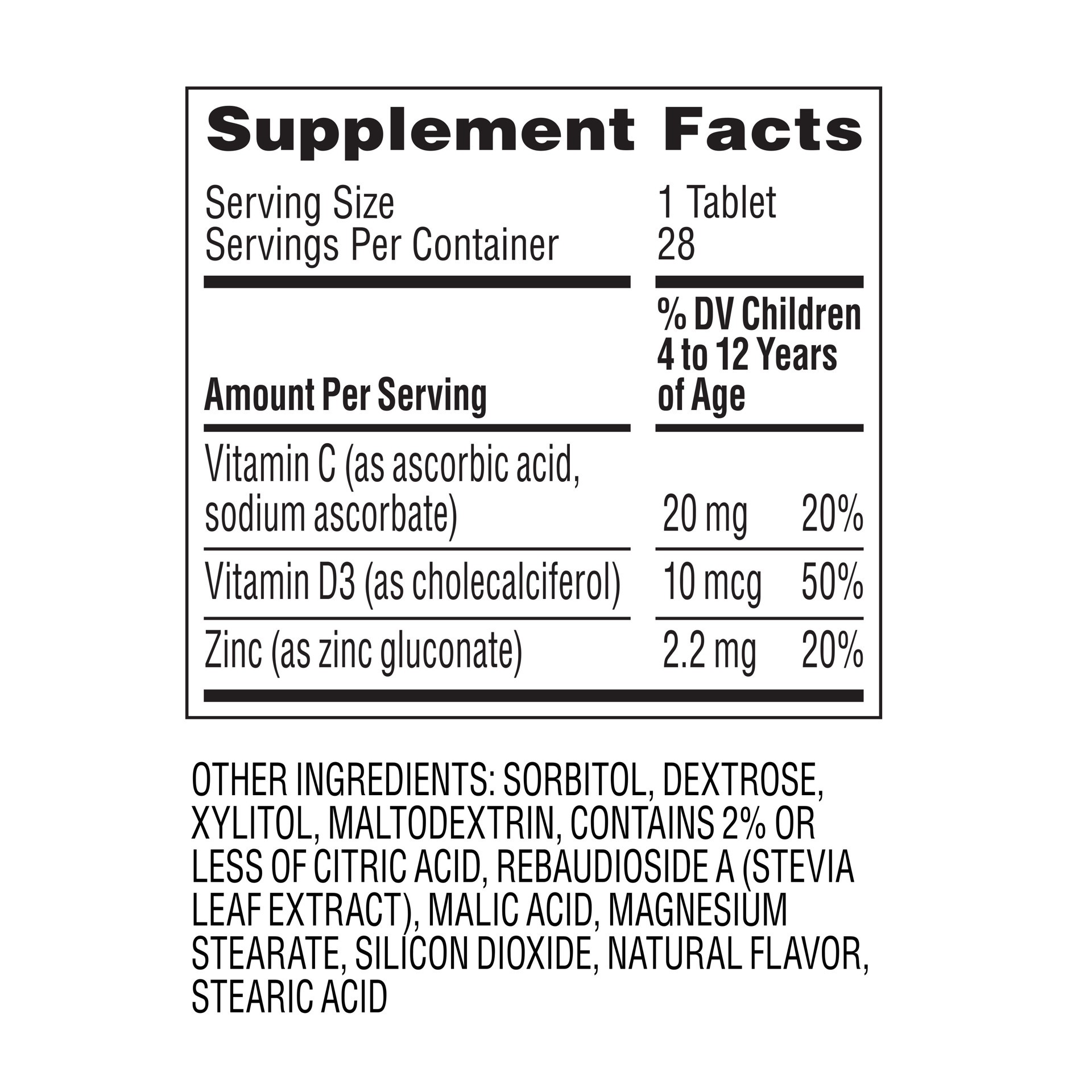 Zarbee's Naturals Children's Daily Immune Support Chewable Tablet ...