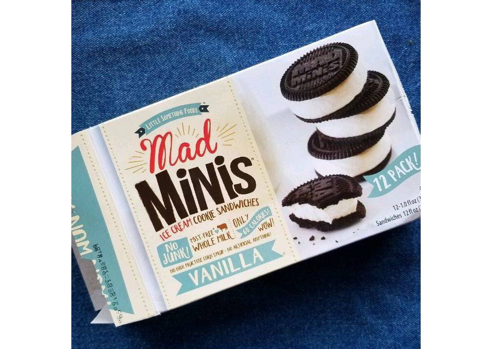 Mad Minis Vanilla Ice Cream Cookie Sandwiches 12 ct; 1 oz | Shipt