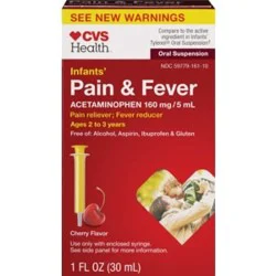 CVS Health Infants Pain Relief Liquid Cherry 1 fl oz; 30 ml | Shipt