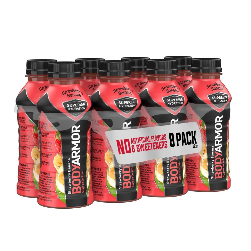 Body Armor Strawberry Banana Super Drink 8 ea 8 ct; 12 fl oz | Shipt
