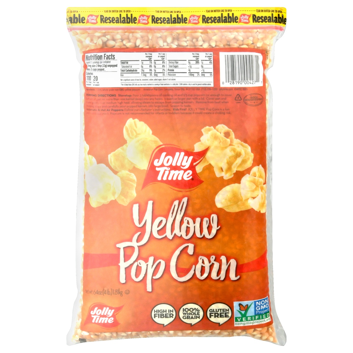 Jolly Time Yellow Popcorn 64 oz | Shipt