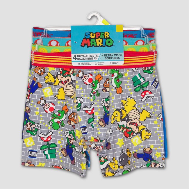 Boys' Super Mario 4pk Underwear - 8 4 ct | Shipt