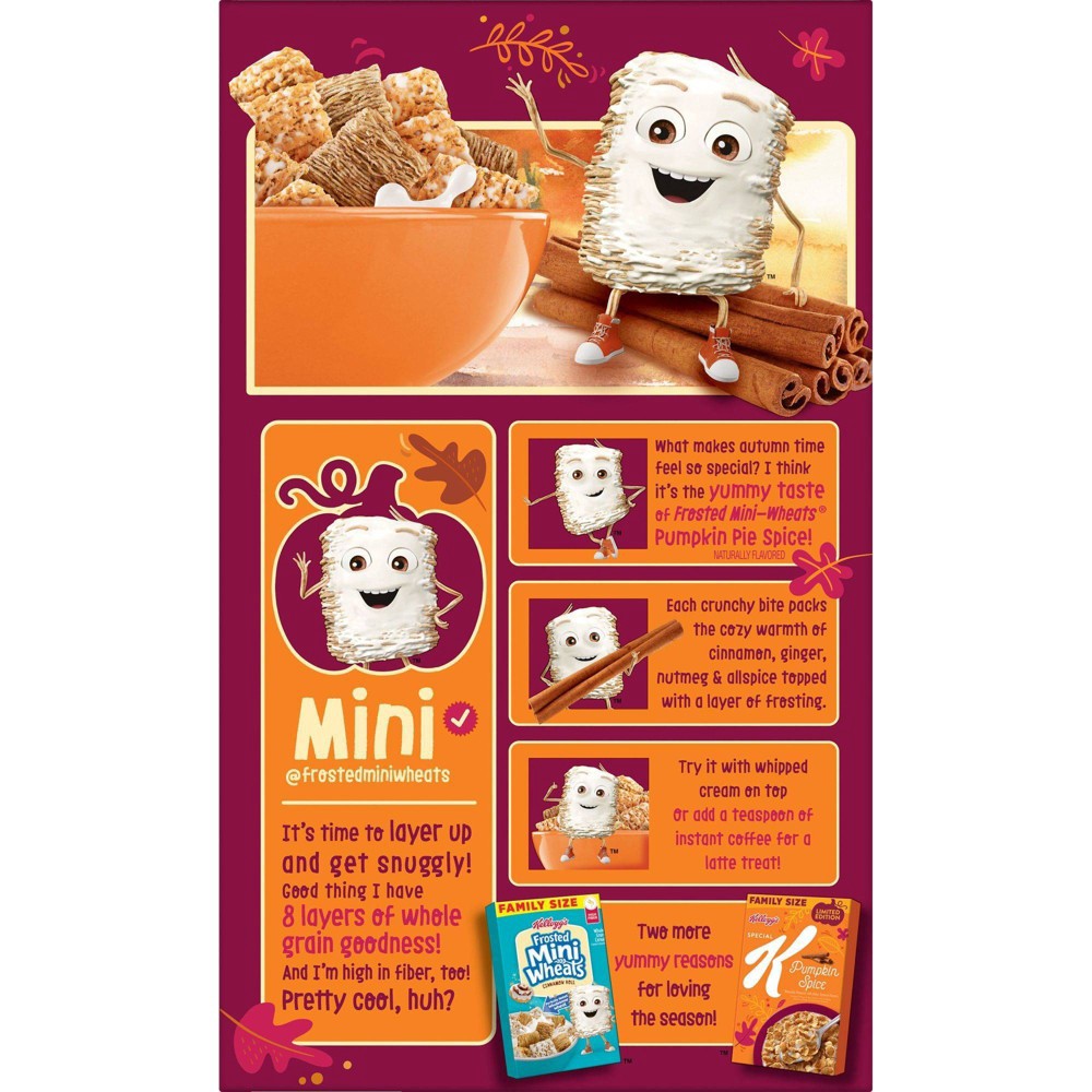 Frosted Mini-Wheats Frosted Mini Wheats Pumpkin Spice Family Size ...