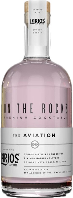 On The Rocks Aviation Cocktail With Larios Gin 375 ml | Shipt