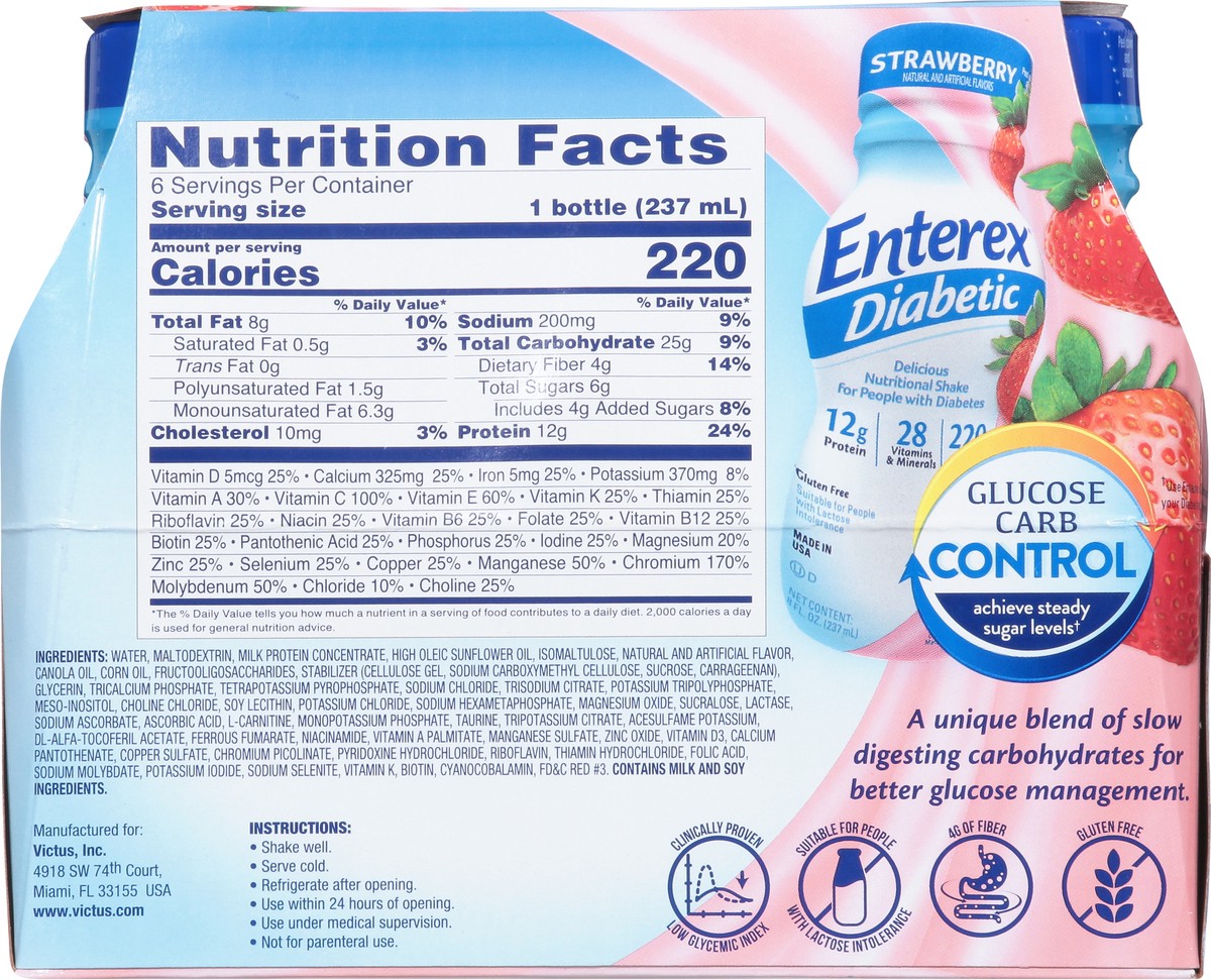 Enterex Diabetic Nutritional Shake - 6 ct 6 ct | Shipt