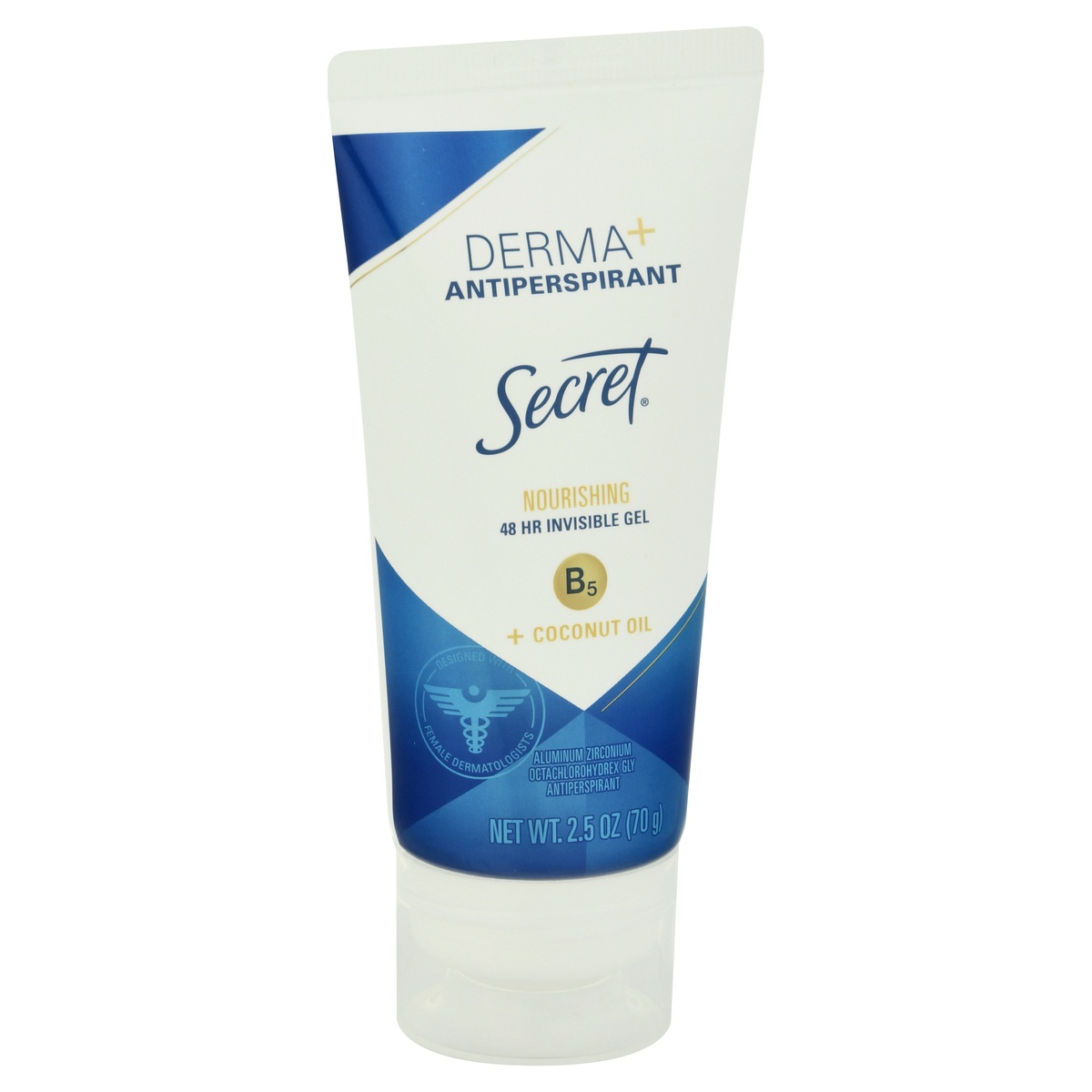 Secret Derma Nourishing B5 Coconut Oil Gel Antiperspirant Deodorant 2.5 ...