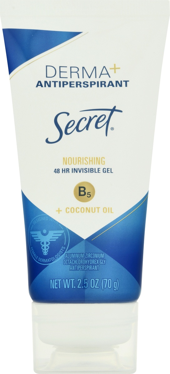 Secret Derma Nourishing B5 Coconut Oil Gel Antiperspirant Deodorant 2.5 ...