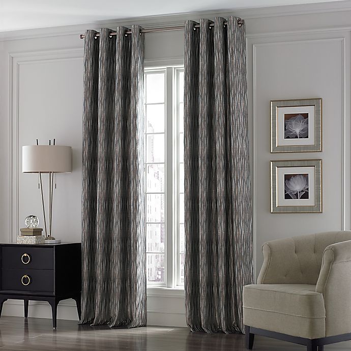 Valeron Lustre Grommet Top Window Curtain Panel - Silver 95 in | Shipt