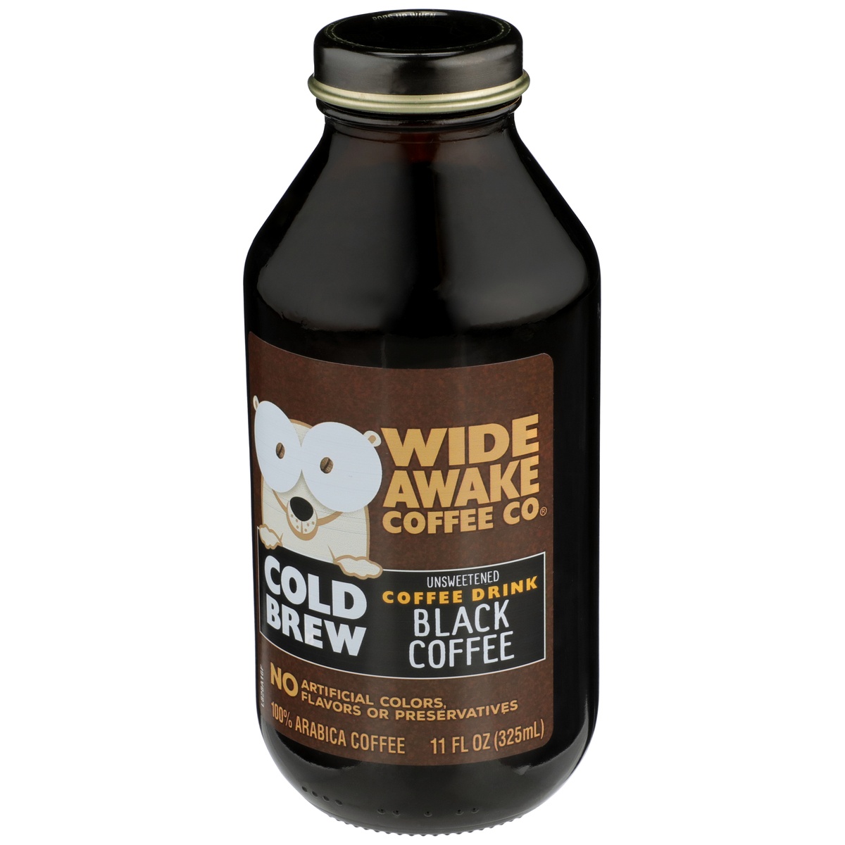 Wide Awake Coffee Co. Black Coffee Cold Brew Unsweetened 100% Arabica ...