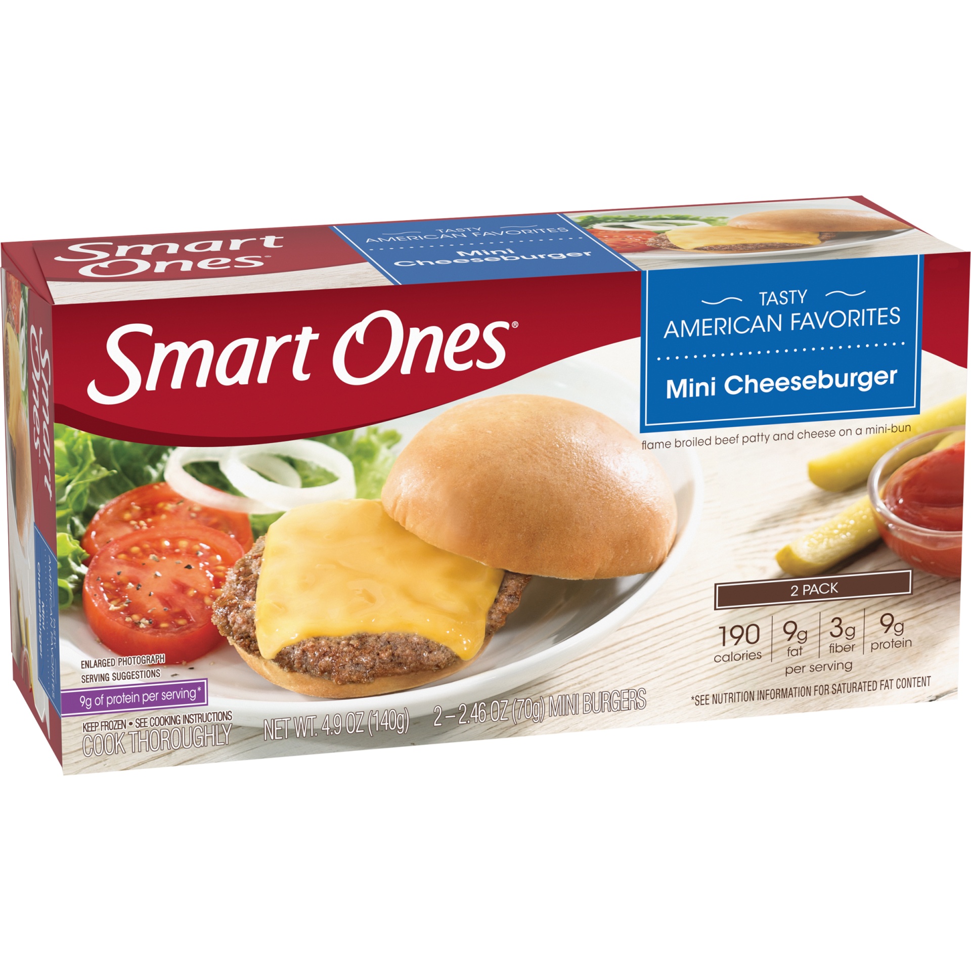 Smart Ones Mini Cheeseburger Frozen Meal Mini Burgers 4.9 oz | Shipt