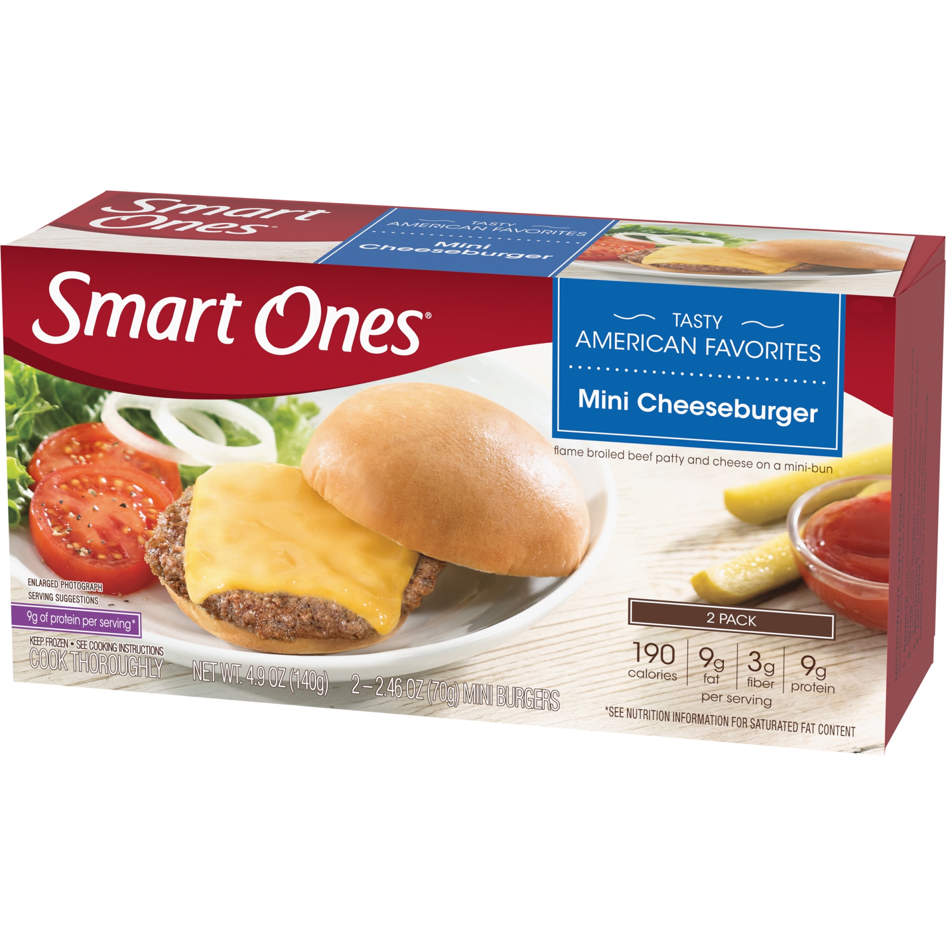 Smart Ones Mini Cheeseburger Frozen Meal Mini Burgers 4.9 oz | Shipt