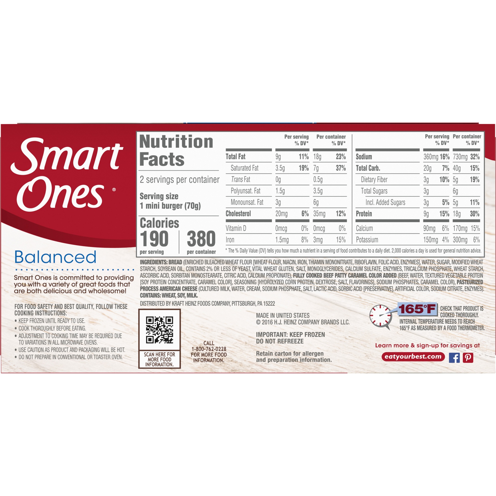 Smart Ones Mini Cheeseburger Frozen Meal Mini Burgers 4.9 oz | Shipt