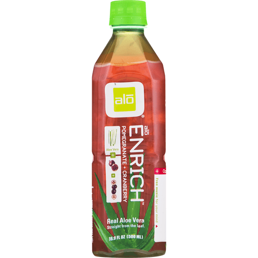 ALO Enrich ALOe Vera Juice Drink Pomegranate + Cranberry 16.9 fl oz | Shipt