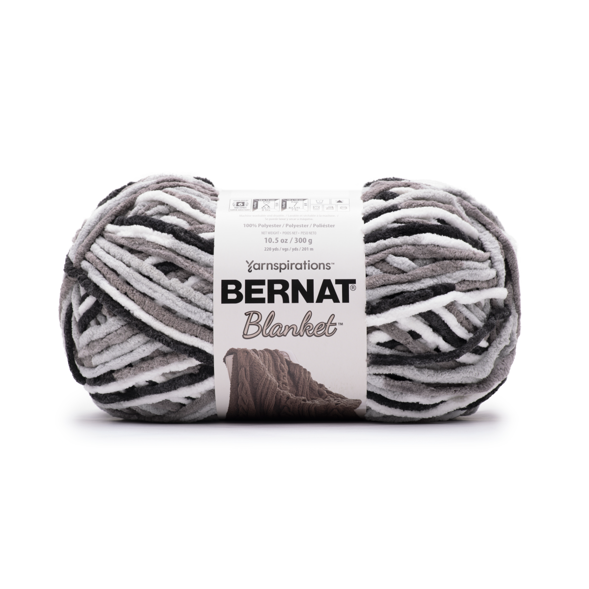 Bernat Blanket Yarn, Gray Storm 10.5 oz | shipt