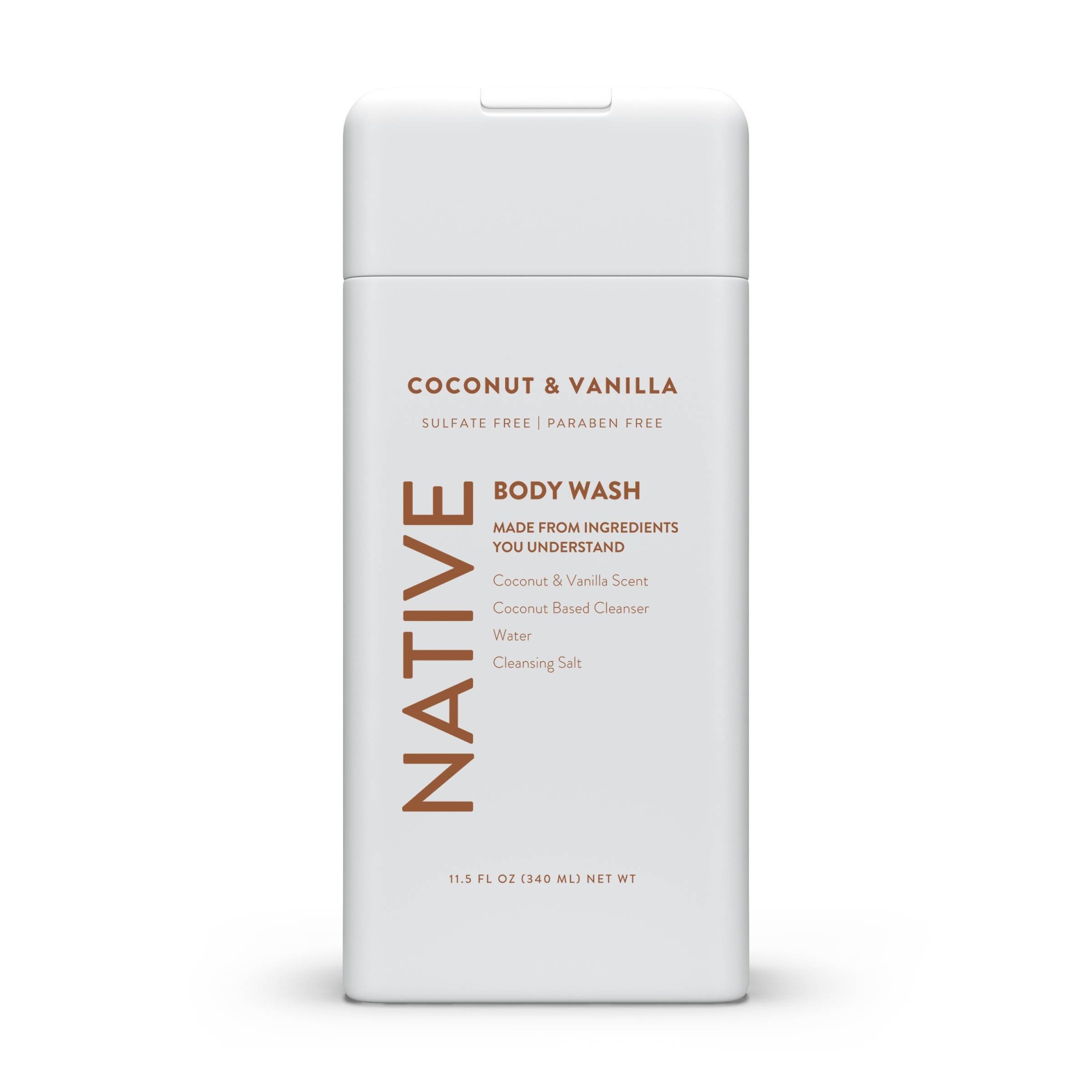 Native Coconut & Vanilla Body Wash 11.5 oz | Shipt