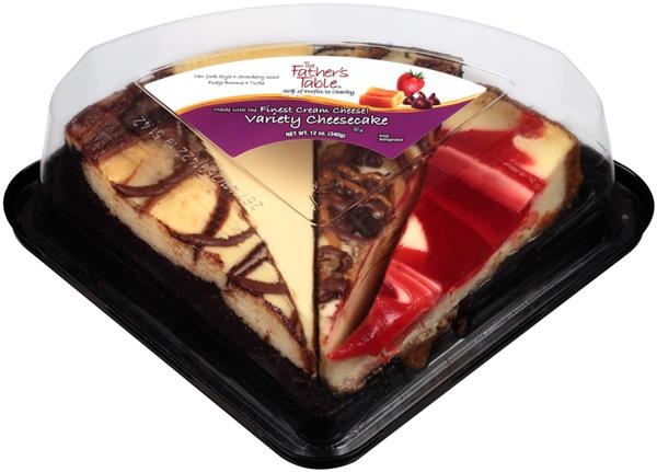 The Father's Table Four Slice Variety Cheesecake 12 oz | Shipt