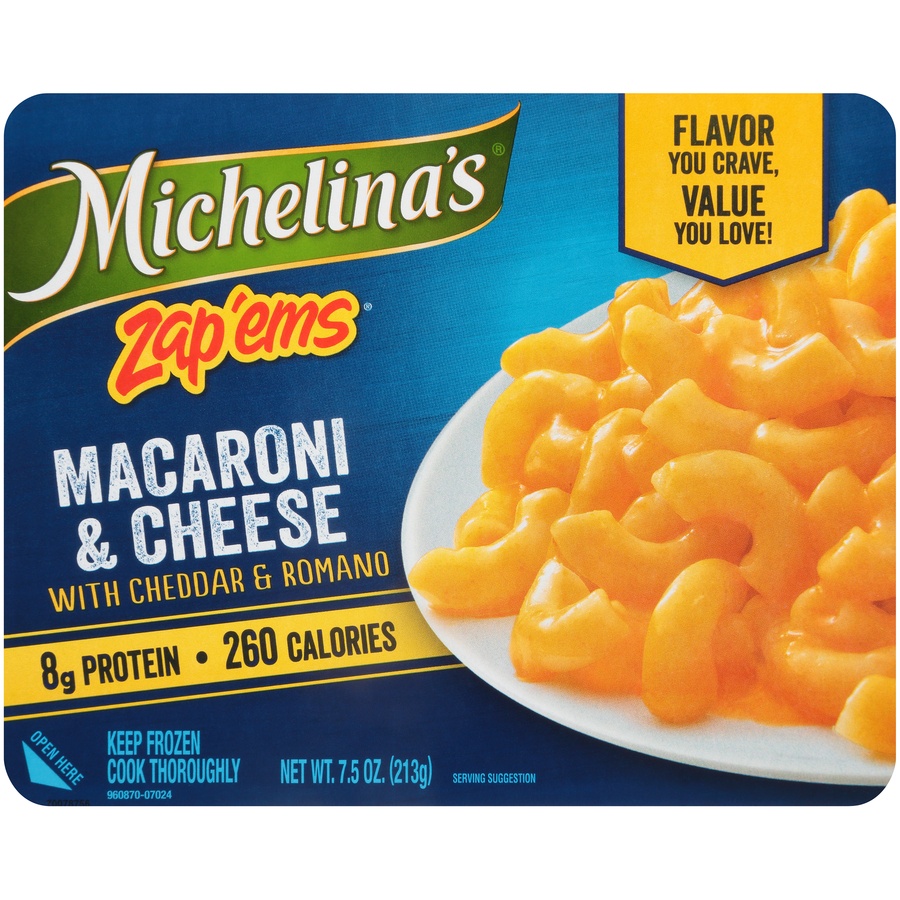 Michelina's Zap'Ems Macaroni & Cheese With Cheddar & Romano 7.5 oz | Shipt
