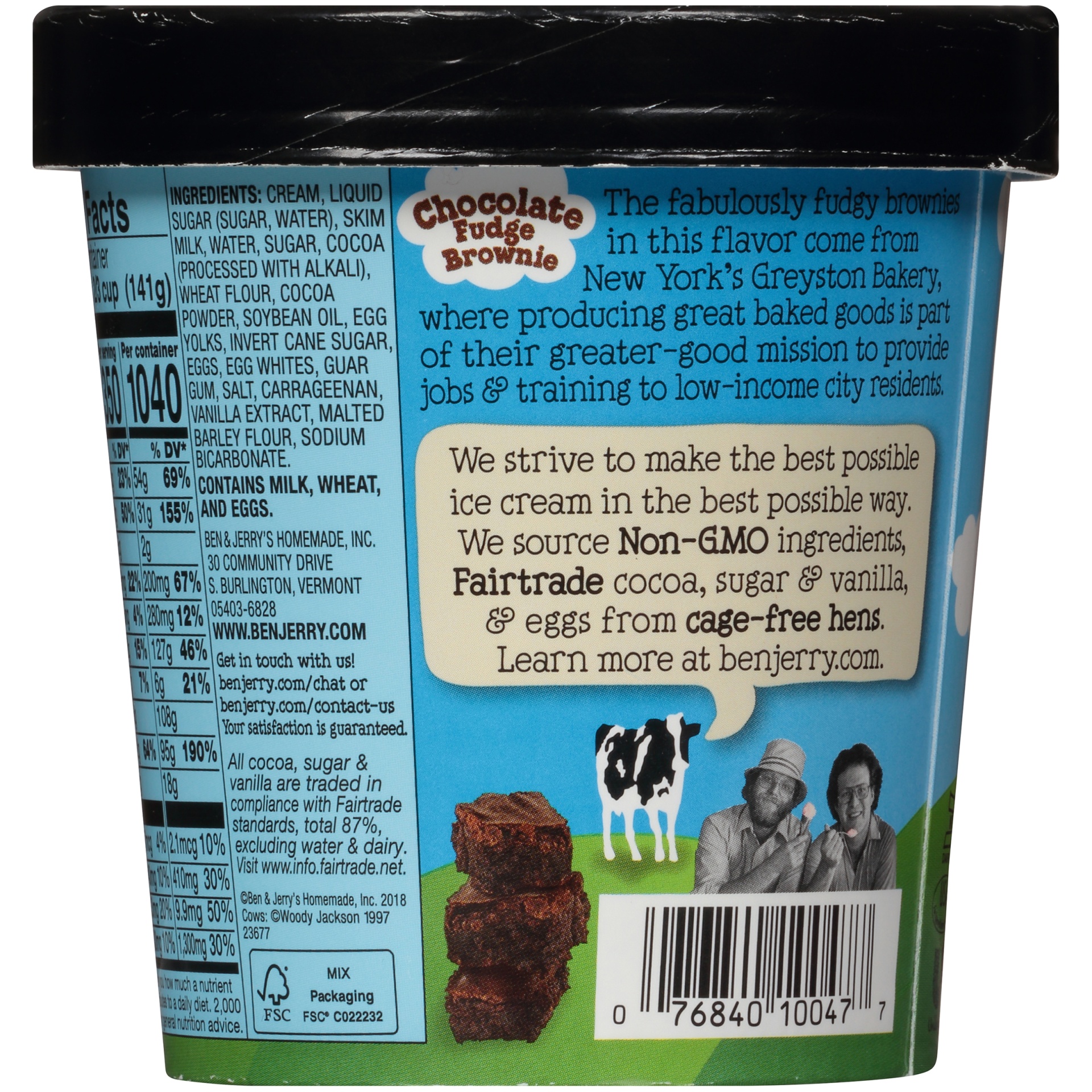 Ben And Jerrys Ice Cream Chocolate Fudge Brownie 1 Pint Shipt