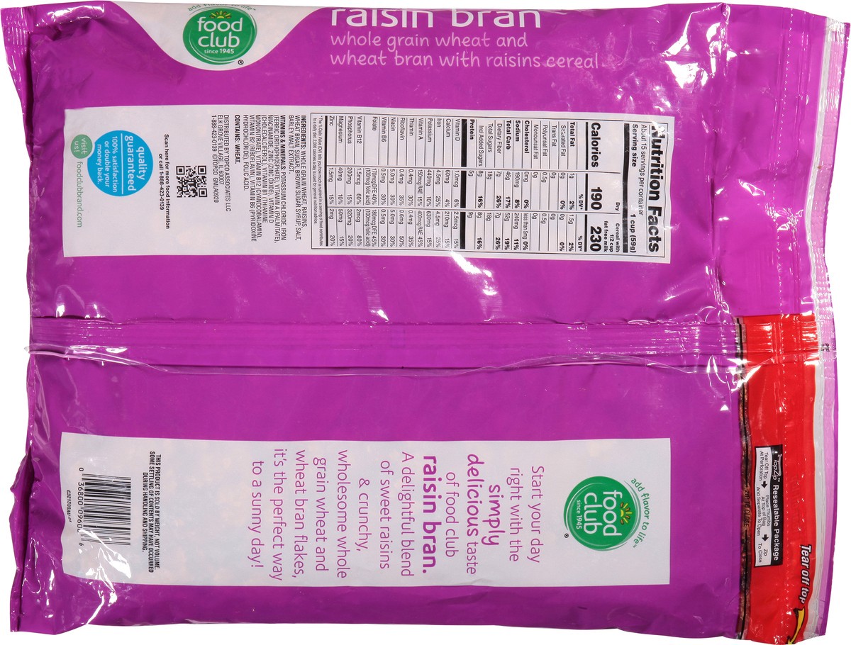 Food Club Raisin Bran Cereal 32 oz 32 oz | Shipt