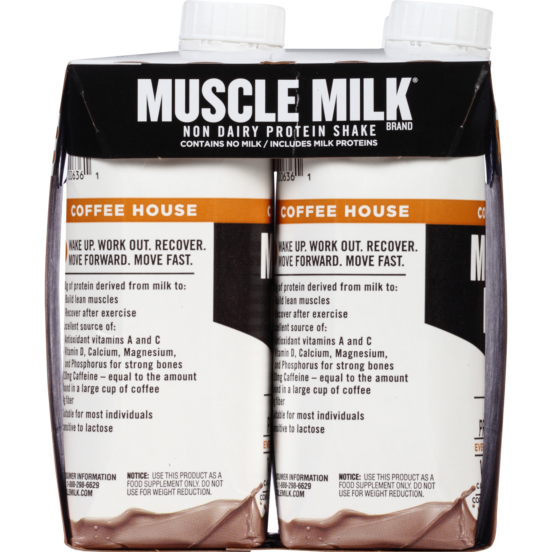 Muscle Milk Coffee House Mocha Latte Non Dairy Protein Shake 4 ct; 11 ...