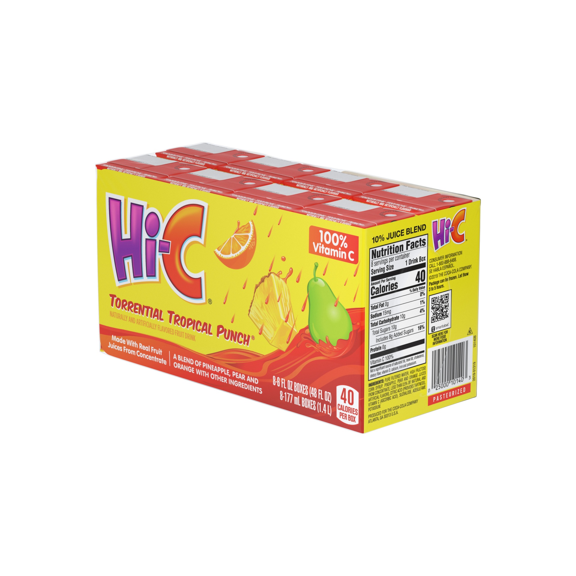 Hi-C Torrential Tropical Punch 8 ct; 6 fl oz | Shipt