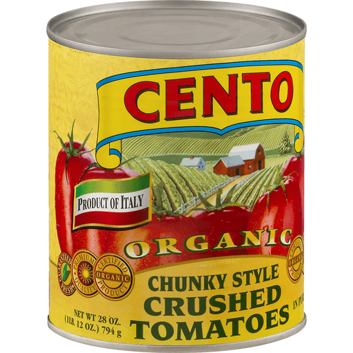 Cento Organic Chunky Style Crushed Tomatoes in Puree 28 oz | Shipt