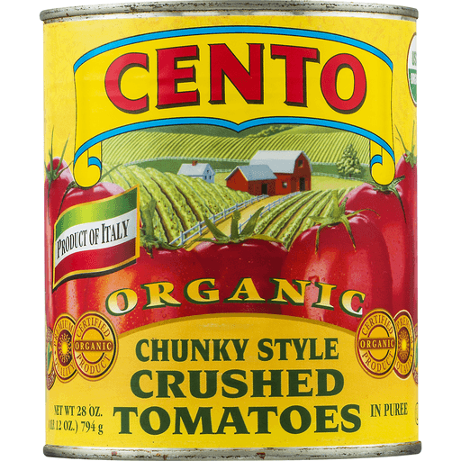 Cento Organic Chunky Style Crushed Tomatoes in Puree 28 oz | Shipt