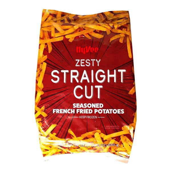 Hy-Vee Zesty Straight Cut Seasoned French Fried Potatoes | Shipt