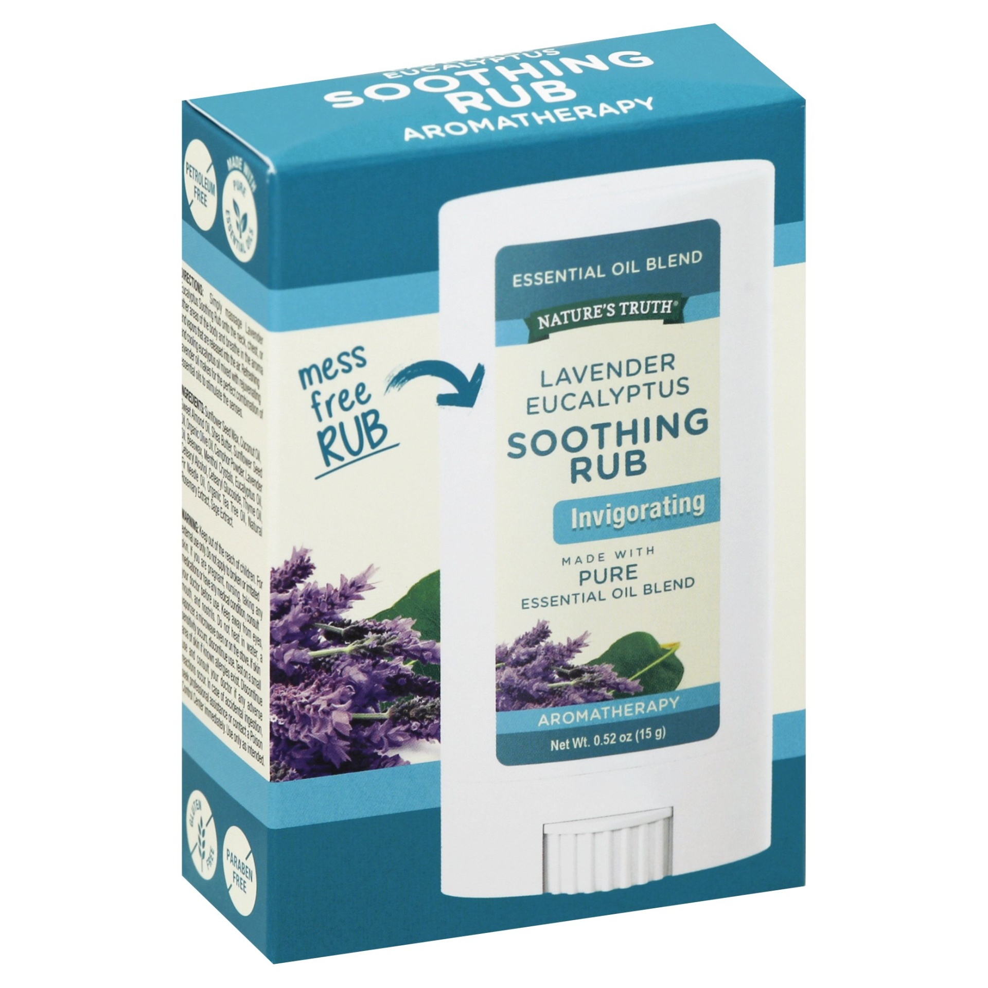 Nature's Truth Lavender Eucalyptus Soothing Rub 0.52 oz | Shipt