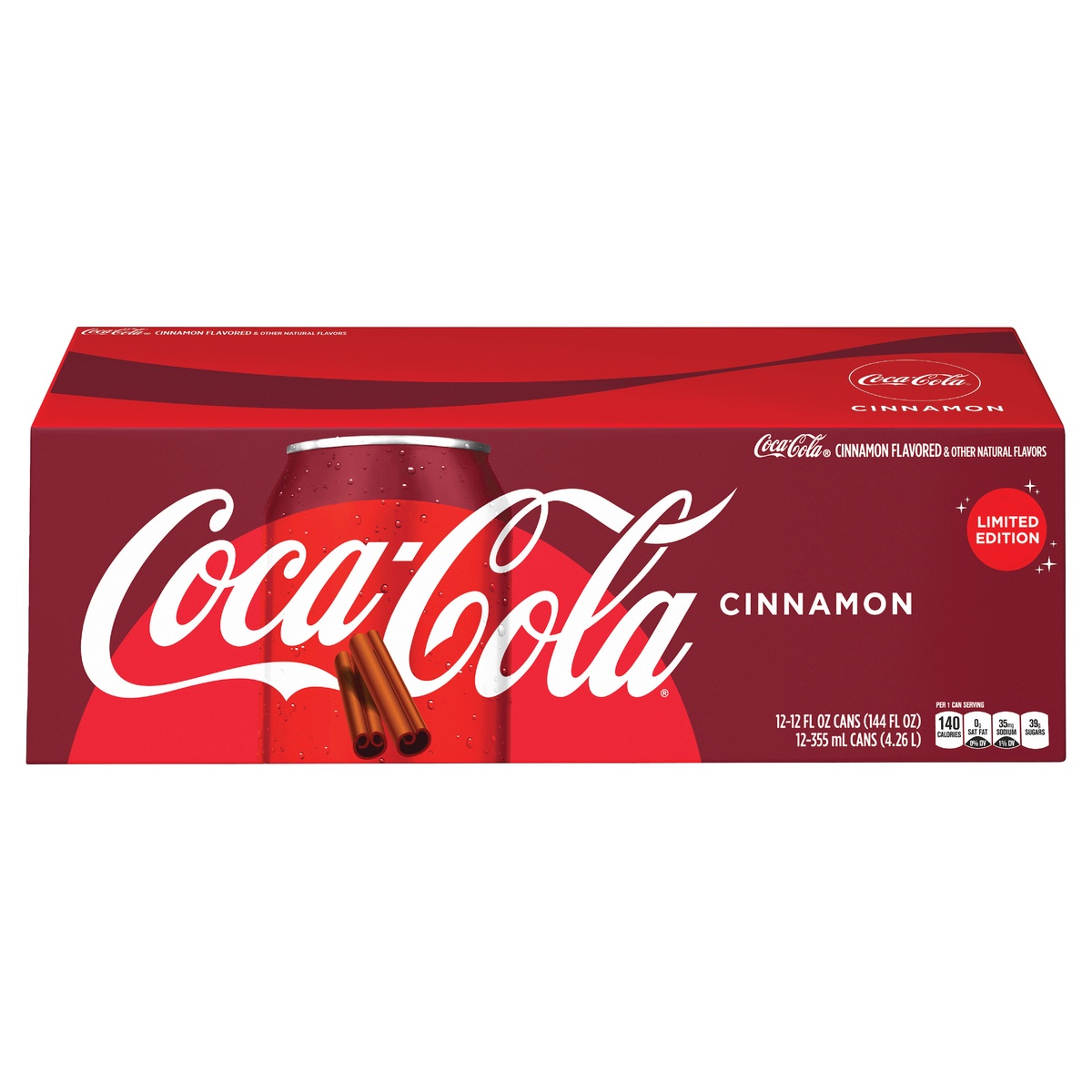Coca-Cola Cinnamon, Cinnamon Flavored Coke Soda Pop Soft Drink, Fridge ...