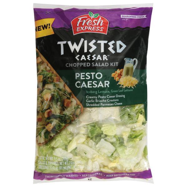 Fresh Express Twisted Caesar Pesto Caesar Chopped Salad Kit 9.5 oz | shipt
