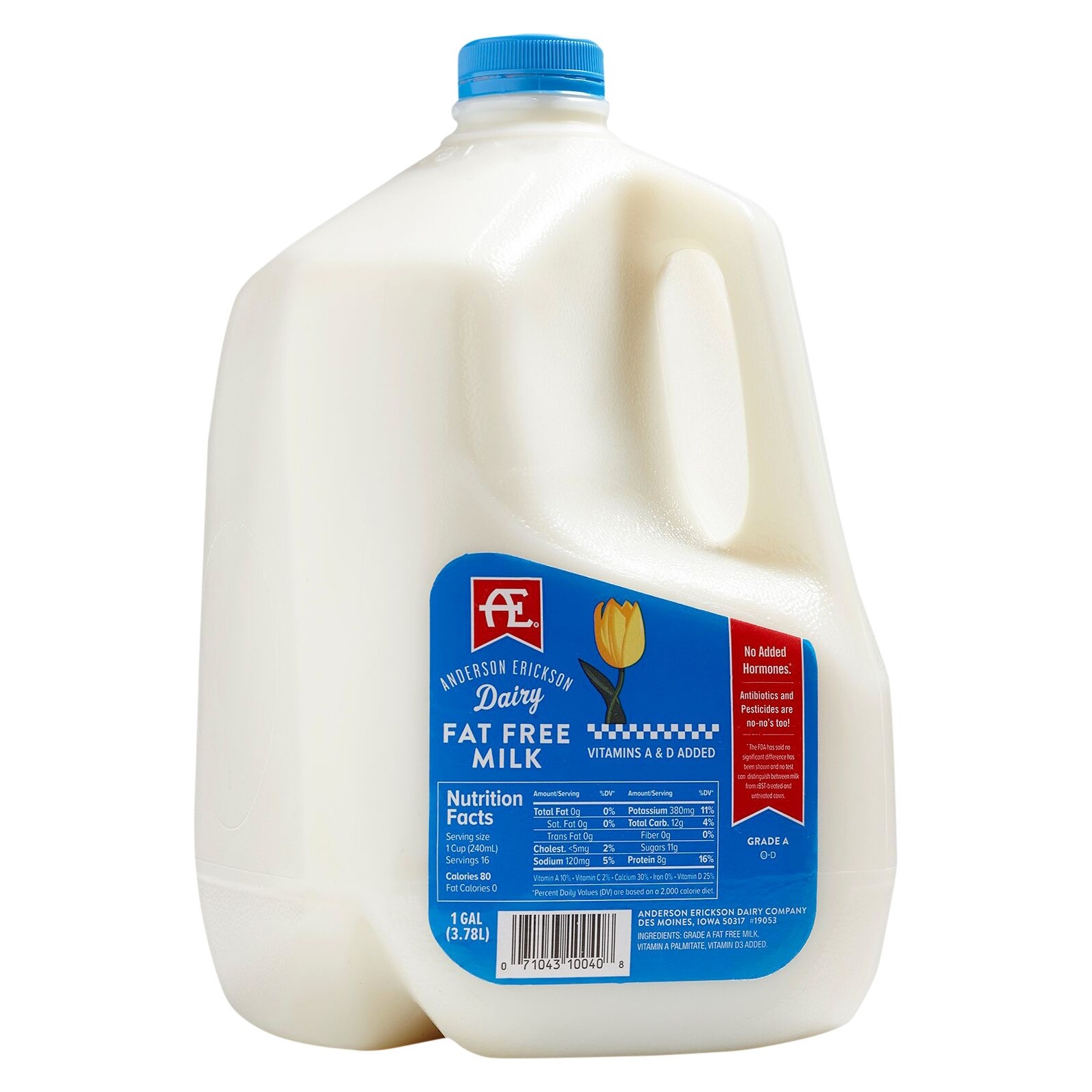 Anderson Erickson Dairy Fat Free Skim Milk 1 gal | Shipt