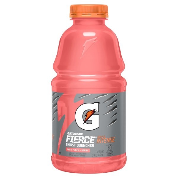 Gatorade Fierce Thirst Quencher Fruit Punch + Berry Sports Drink 32 fl ...