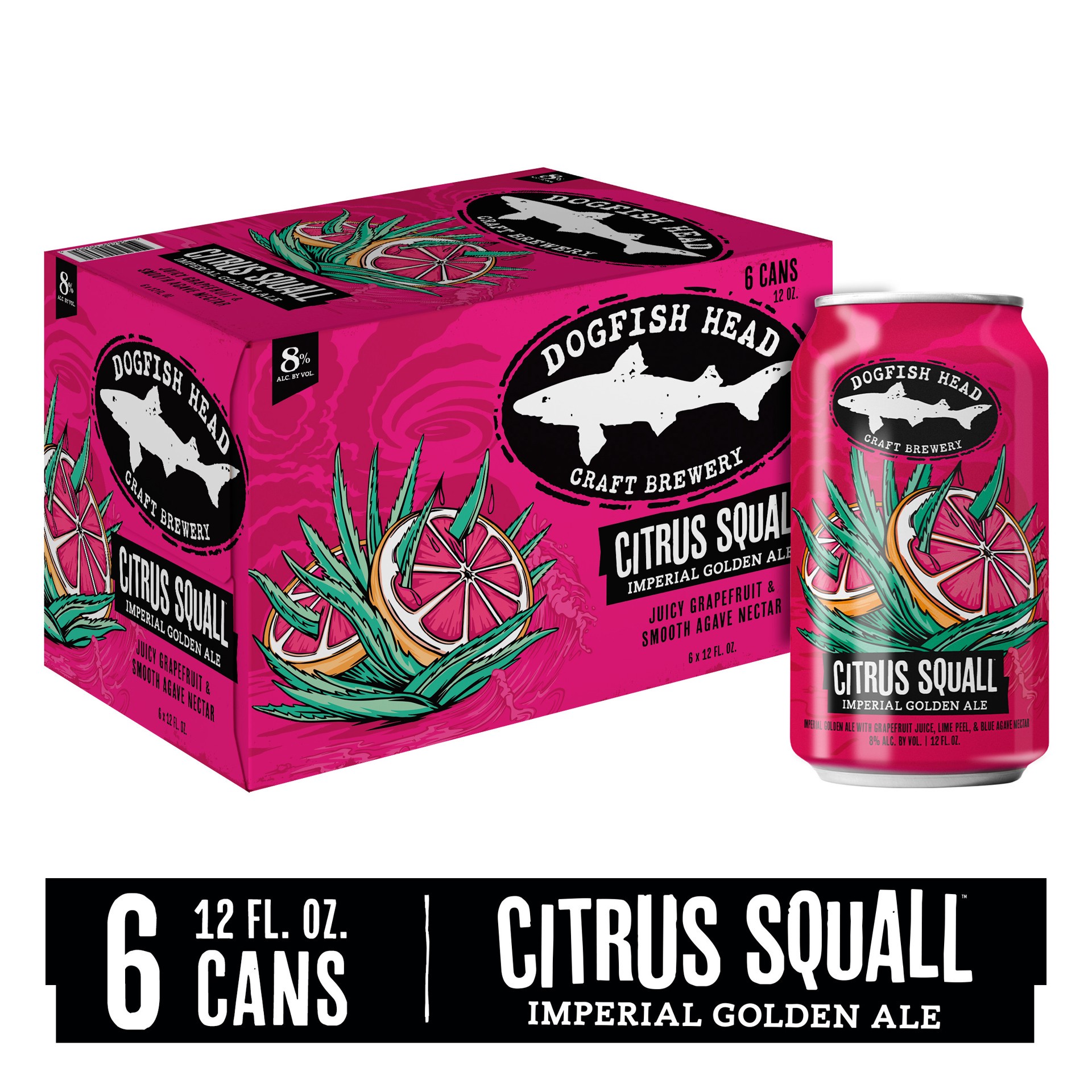 Dogfish Head Beer Citrus Squall Double Golden Ale (12 fl. oz. Can, 6pk ...