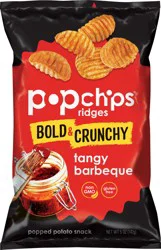 popchips Ridges Tangy Barbeque Popped Potato Snack 5 oz | shipt