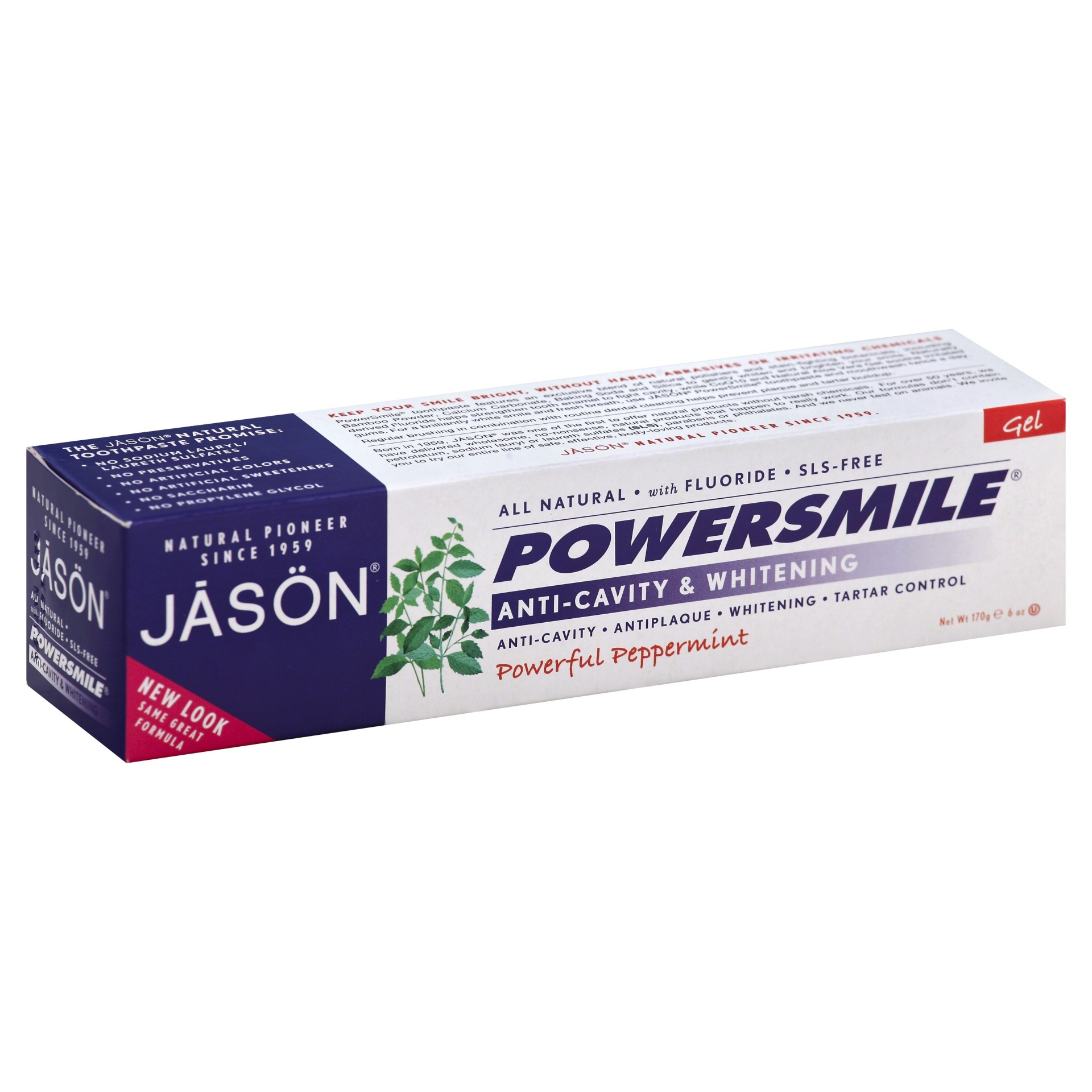 Jason Powersmile Anti-Cavity and Whitening Toothpaste 6 oz | Shipt