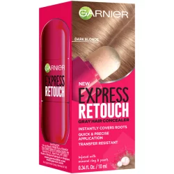 Garnier Express Retouch Gray Hair Concealer, Instant Gray Coverage ...