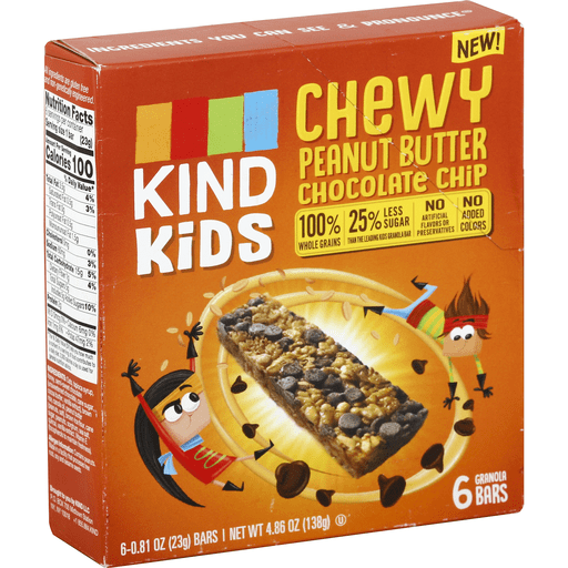 KIND KIDS Chewy Peanut Butter Chocolate Chip Granola Bars 4.86 oz | Shipt