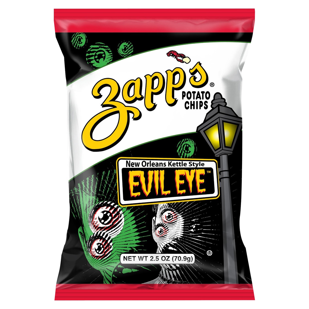 Zapp's 2.5 oz Zapp's Evil Eye New Orleans Kettle Style Potato Chips 2.5 ...